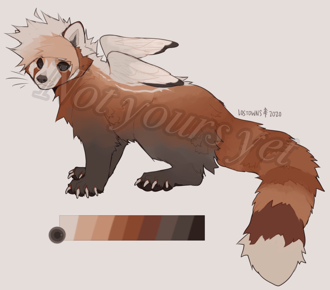 Red Panda Furry Fursona Design 'kiko' Adopt Adoptable Lostowns 2020 W ...
