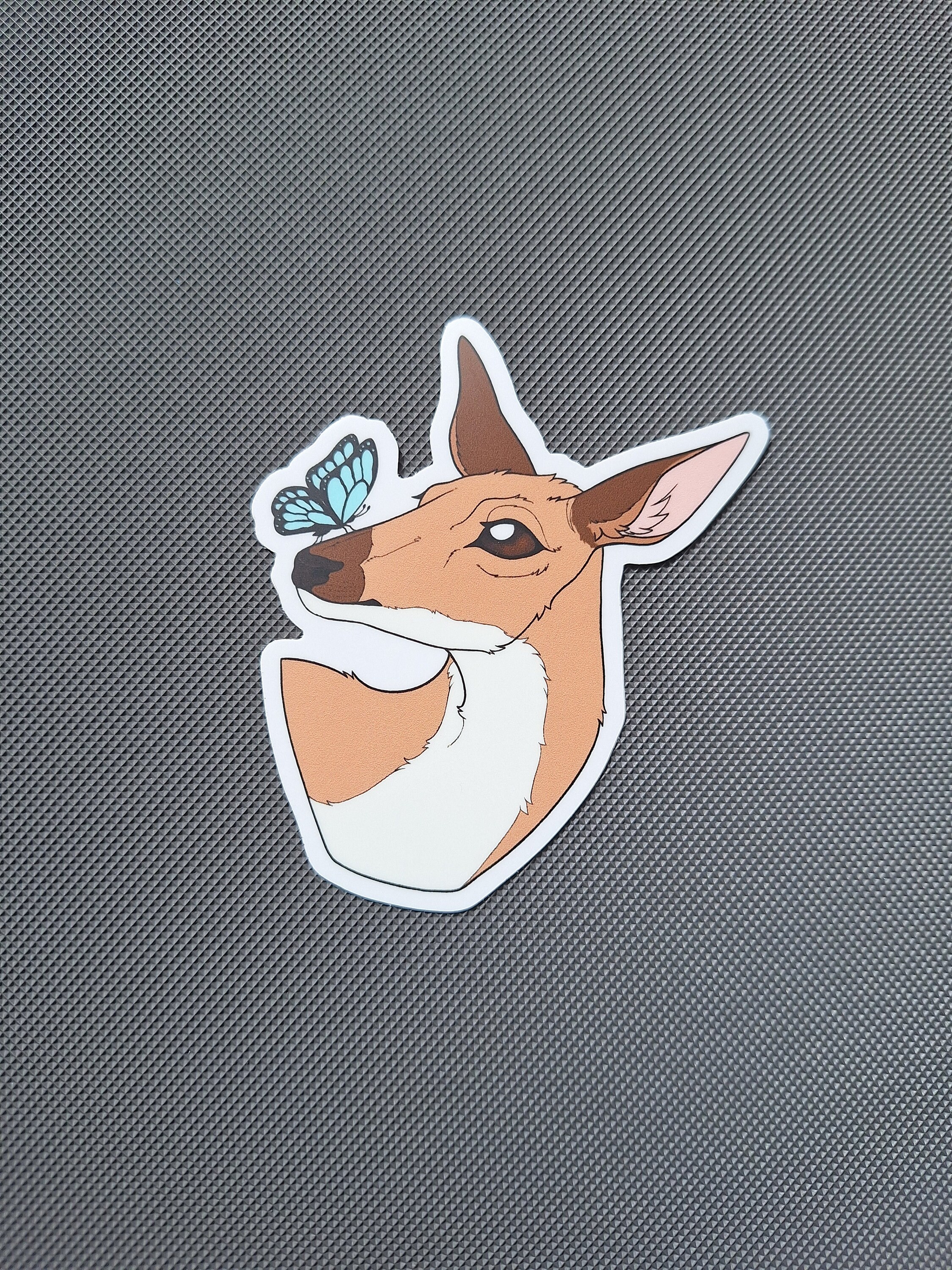 Life is Strange Inspired Sticker Jane Doe With Blue Butterfly Deer ...