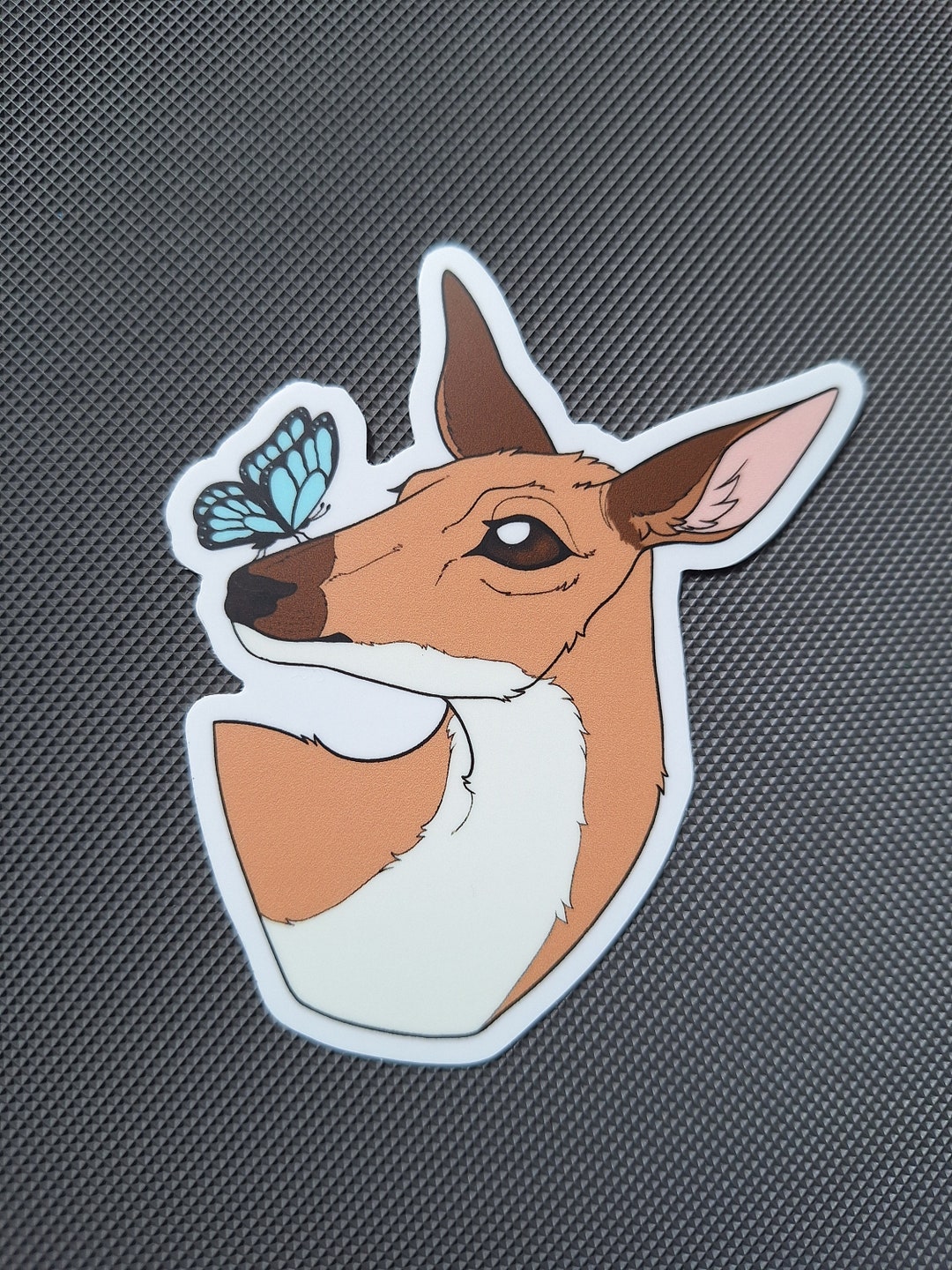 Life is Strange Inspired Sticker Jane Doe With Blue Butterfly Deer ...