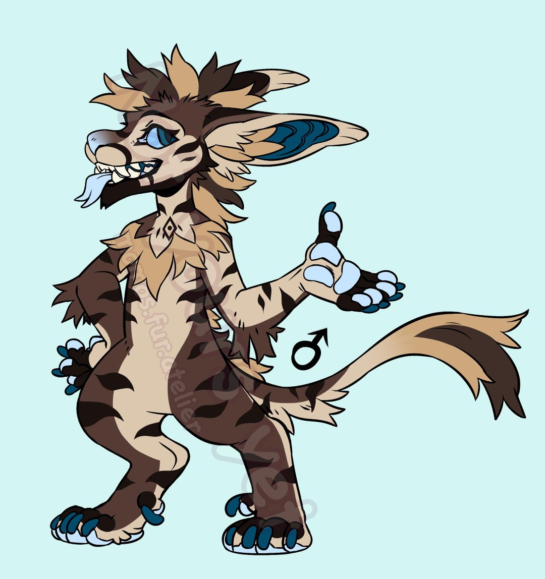 Bearded Vernid Adopt Adoptable Furry Design Fursuit Friendly Character ...