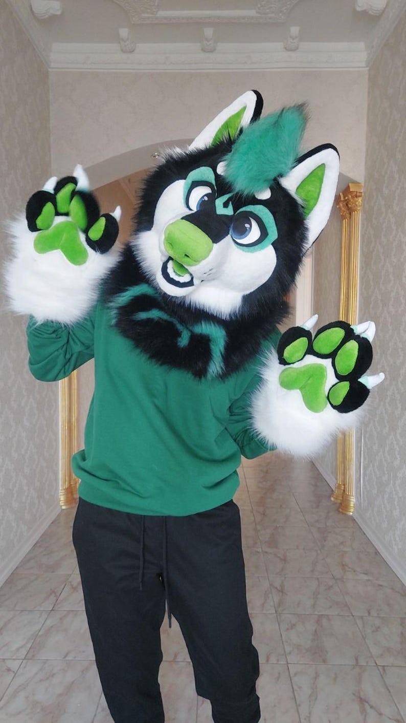 NEW Premade HQ Toony Fursuit Mini Partial Canine Dog Fox Adopt ...