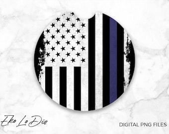 Blue Line Car Coasters - Etsy