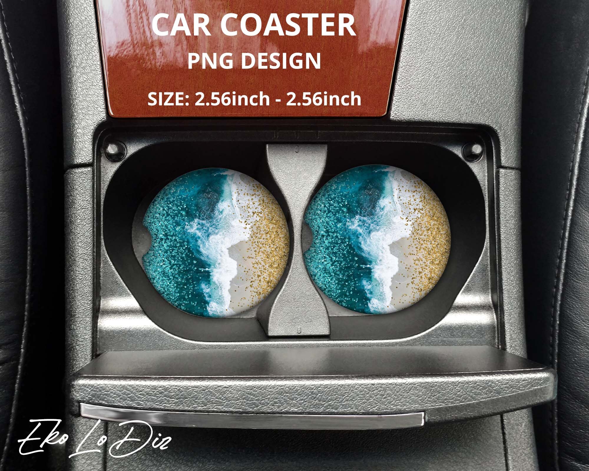 Car Coasters PNG, Ocean Car Coasters Sublimation Design PNG, Gifts for ...