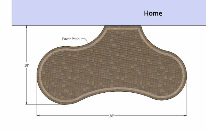 DIY Patio Plan 475 Sq. Ft. - Etsy