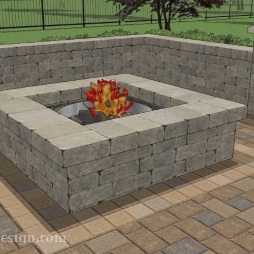 DIY Square 56 Fire Pit Plan - Etsy