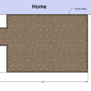 DIY Patio Plan With Grill Pad 445 Sq. Ft. - Etsy