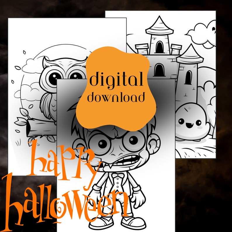 Halloween Coloring Pages for Kids Fun and Spooky Printable Activities ...