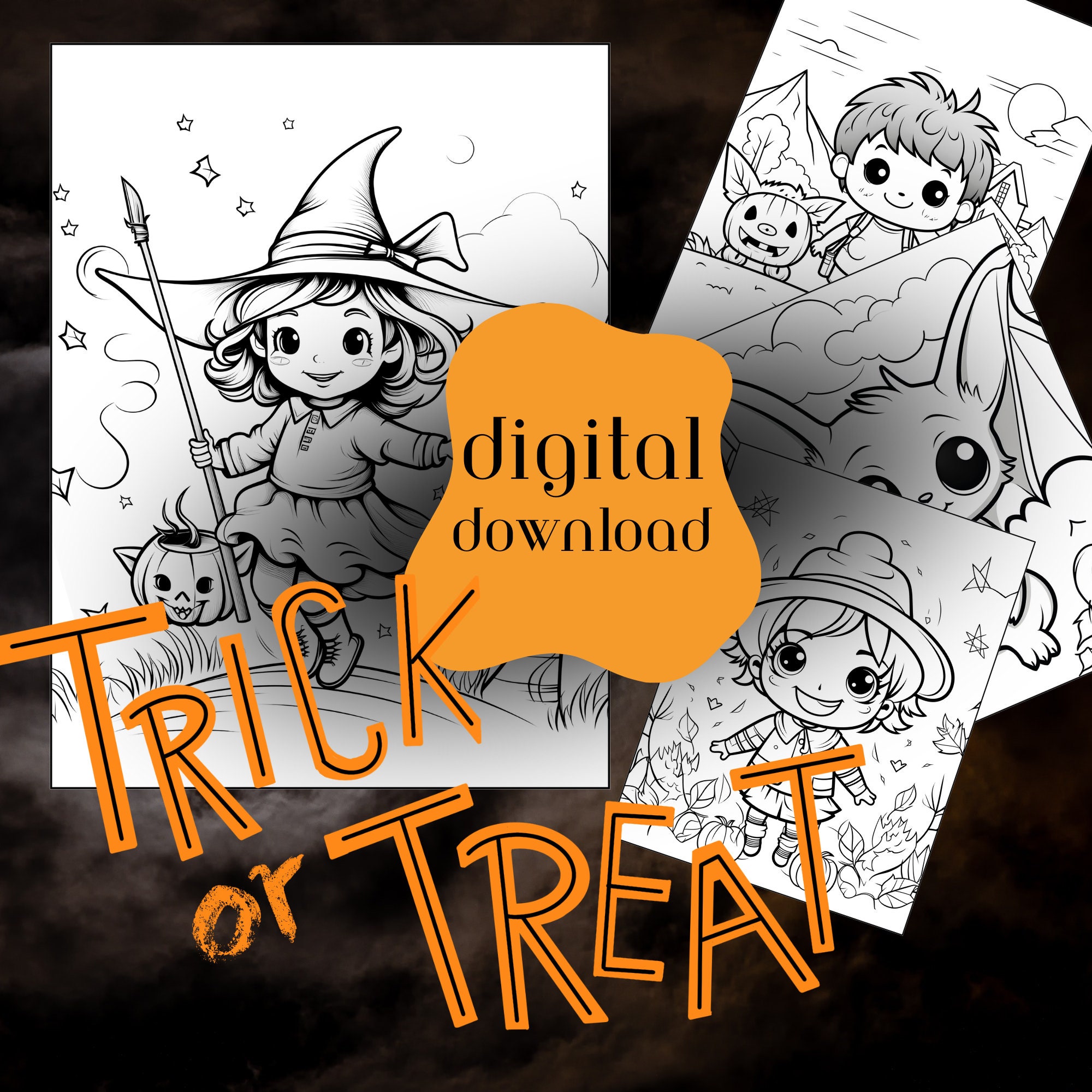 Halloween Coloring Pages for Kids Fun and Spooky Printable Activities ...