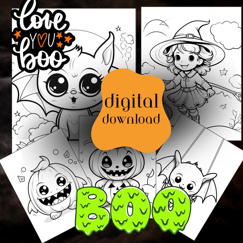 Halloween Coloring Pages for Kids Fun and Spooky Printable Activities ...