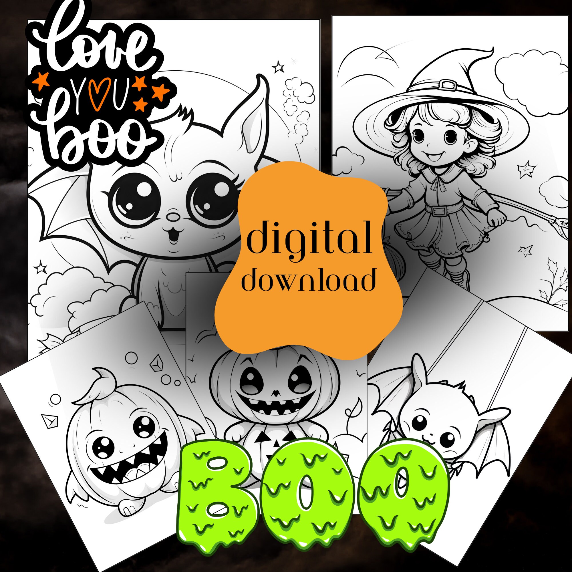 Halloween Coloring Pages for Kids Fun and Spooky Printable Activities ...