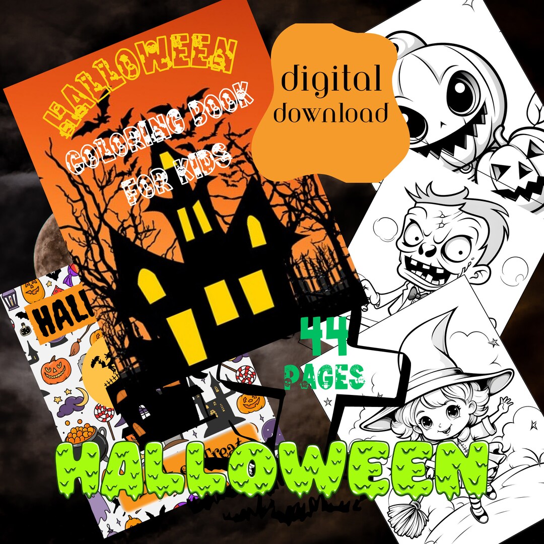 Halloween Coloring Pages for Kids Fun and Spooky Printable Activities ...