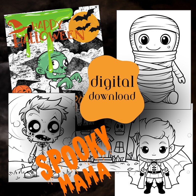 Halloween Coloring Pages for Kids Fun and Spooky Printable Activities ...