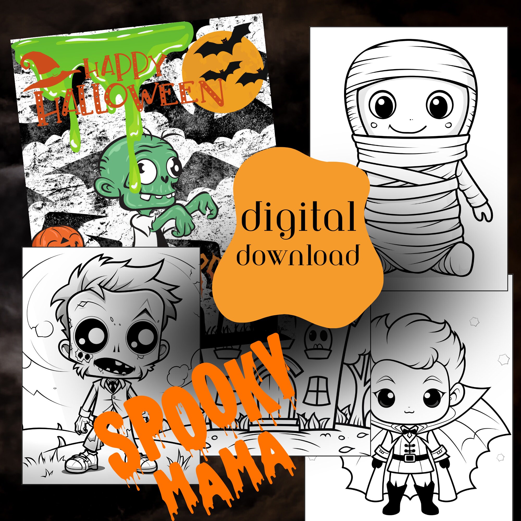 Halloween Coloring Pages for Kids Fun and Spooky Printable Activities ...