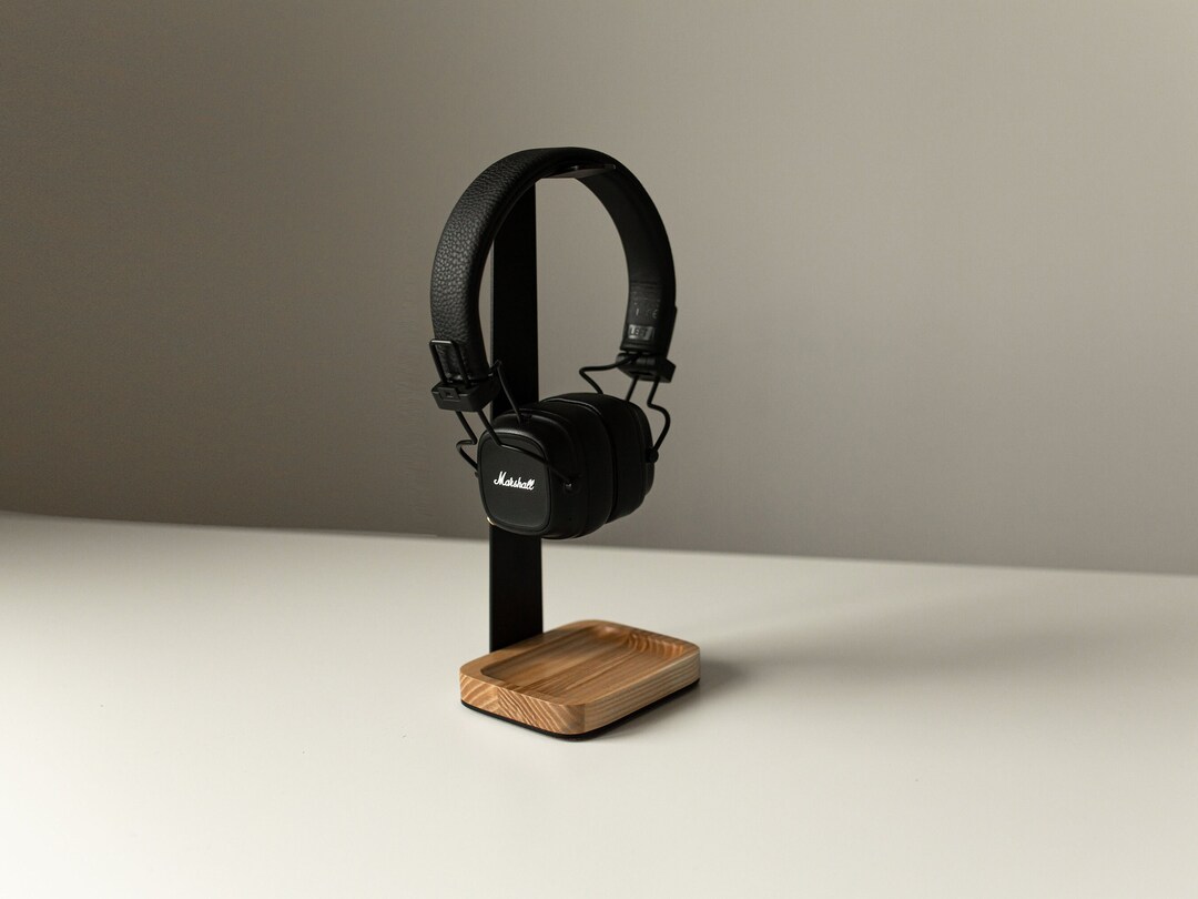 Headphone Stand, Custom Headset Stand With Wood Engraving, Wooden ...