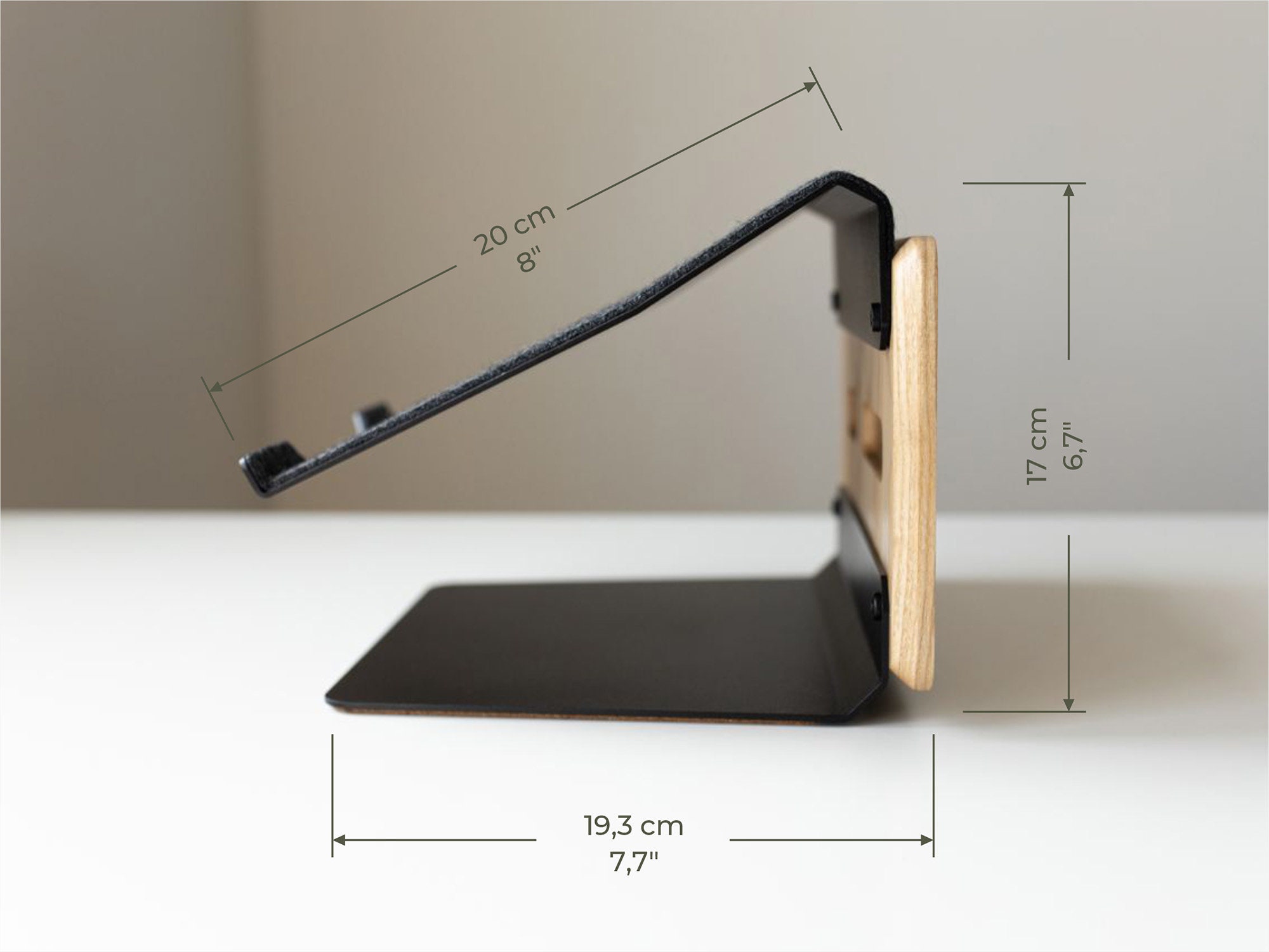 Laptop Stand Wooden, MacBook Pro Stand Wood Laptop Riser, Desk ...
