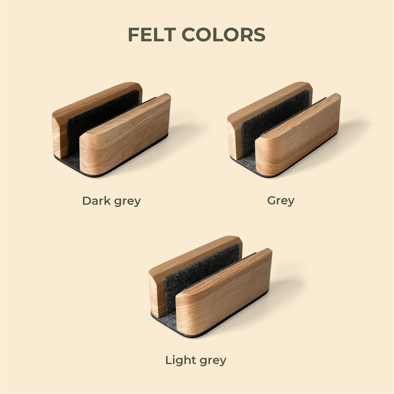 Vertical Laptop Stand Wooden Holder for Tablet and Laptop Desk ...