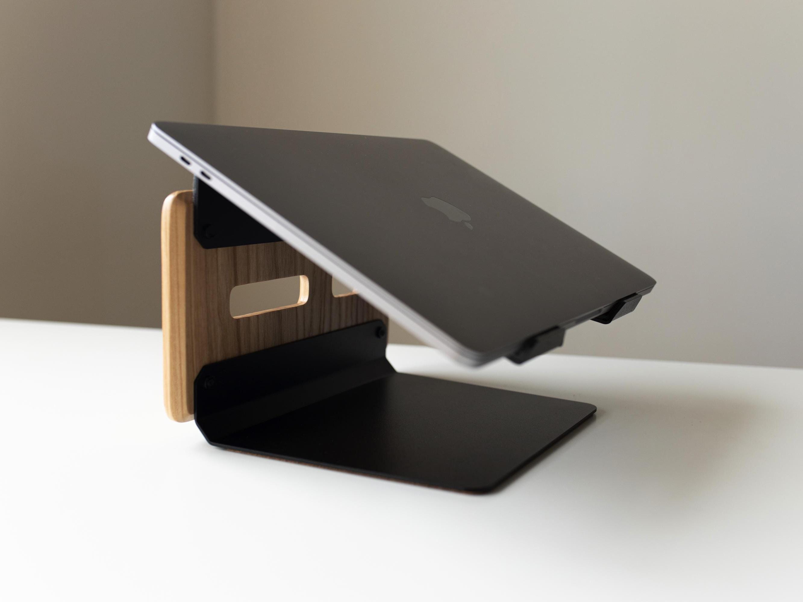 Laptop Stand Wood, MacBook Pro Stand Boyfriend Gift, Laptop Holder ...