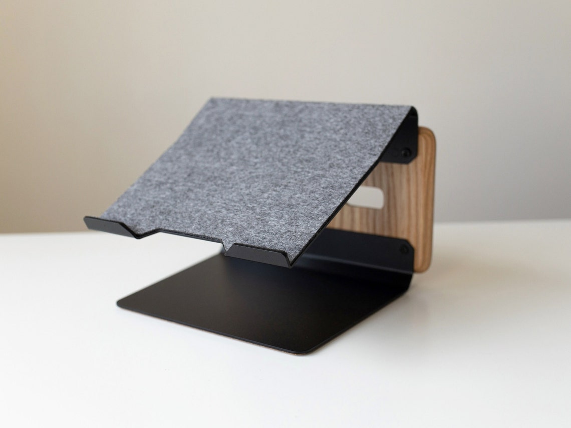 Laptop Stand Wooden, MacBook Pro Stand Wood Laptop Riser, Desk ...