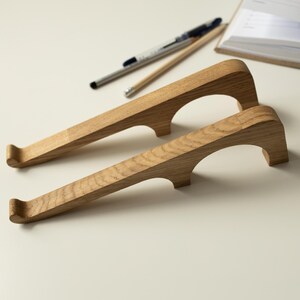 Wood Laptop Stand for Desk, MacBook Riser Cooling Stand Organizer Desk ...