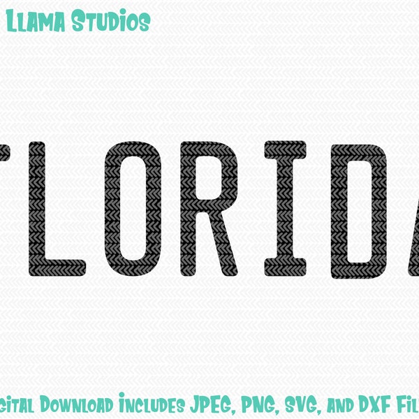 Florida License Plate Font - Etsy