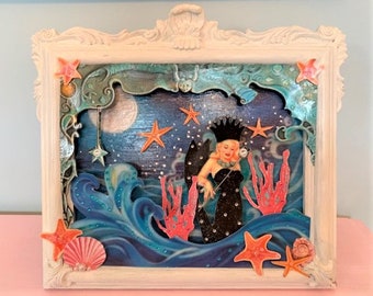 Shadow Box Mermaid - Etsy