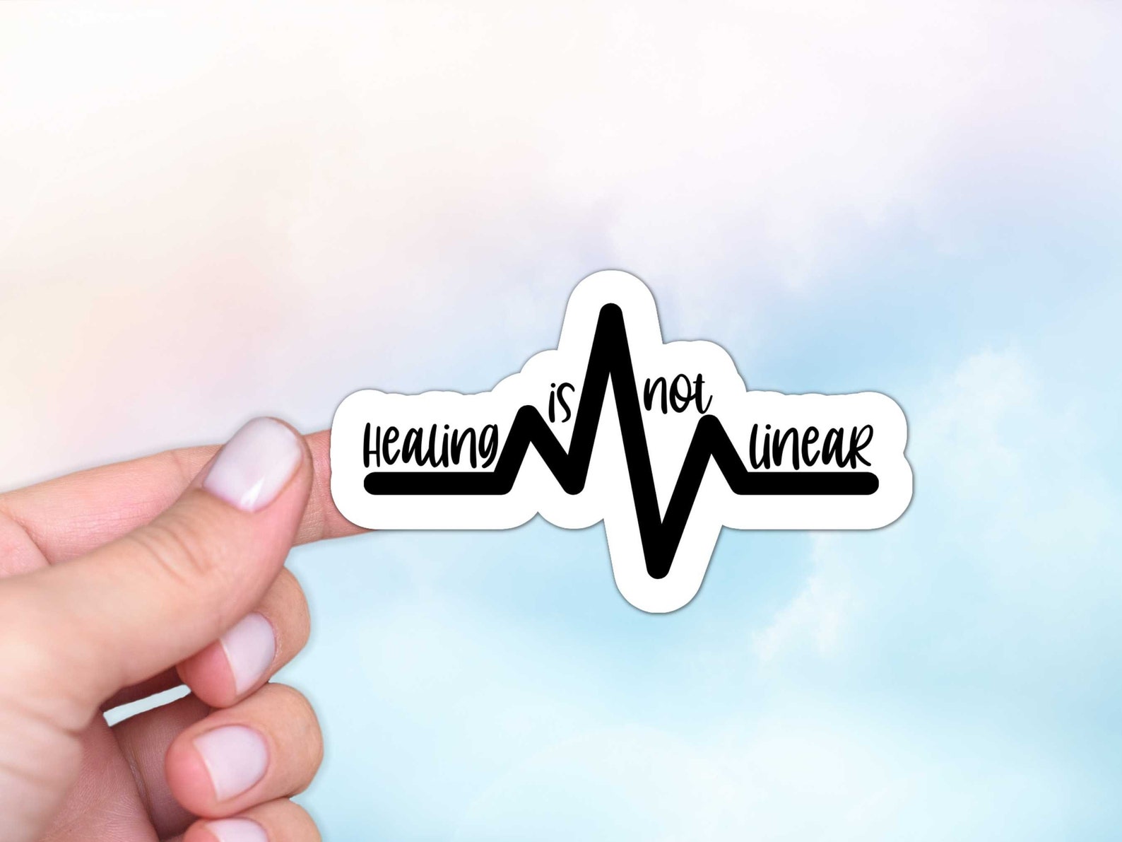 Healing is Not Linear Mental Health Sticker - Etsy