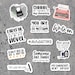 Writing Lovers Vinyl Die-cut Sticker Bundle, 12 Stickers for Writers ...