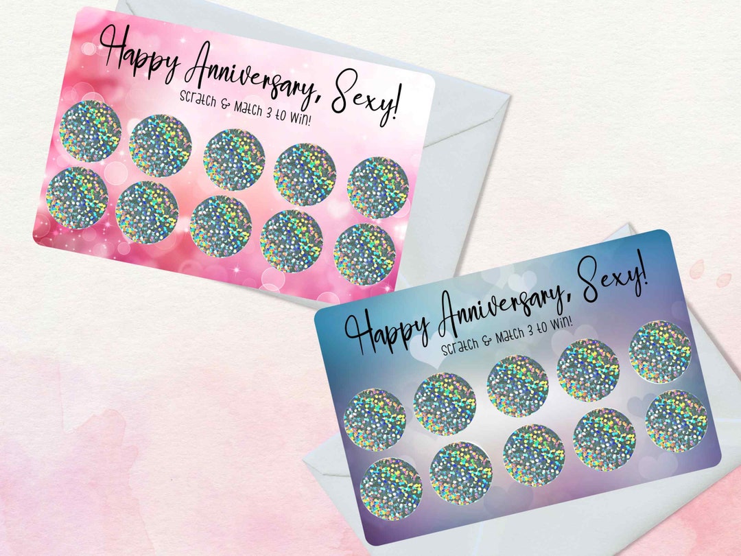 Sexy Anniversary Scratch-off Card for Him or Her, Fun Anniversary Card ...