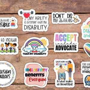 Disability Pride Sticker Bundle 3 - Etsy