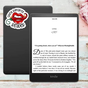 Spicy Romance Reader Vinyl Sticker, Spicy Romance Reading Sticker for ...