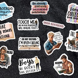 Book Boyfriend Sticker Bundle, Bookish Merch, Kindle Stickers - Etsy