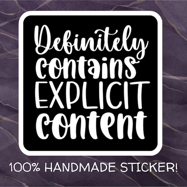Explicit Content - Etsy