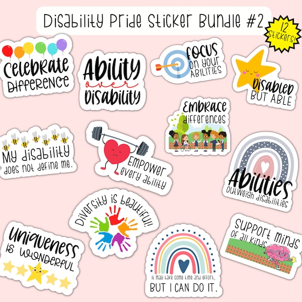 Funny Disability Stickers - Etsy