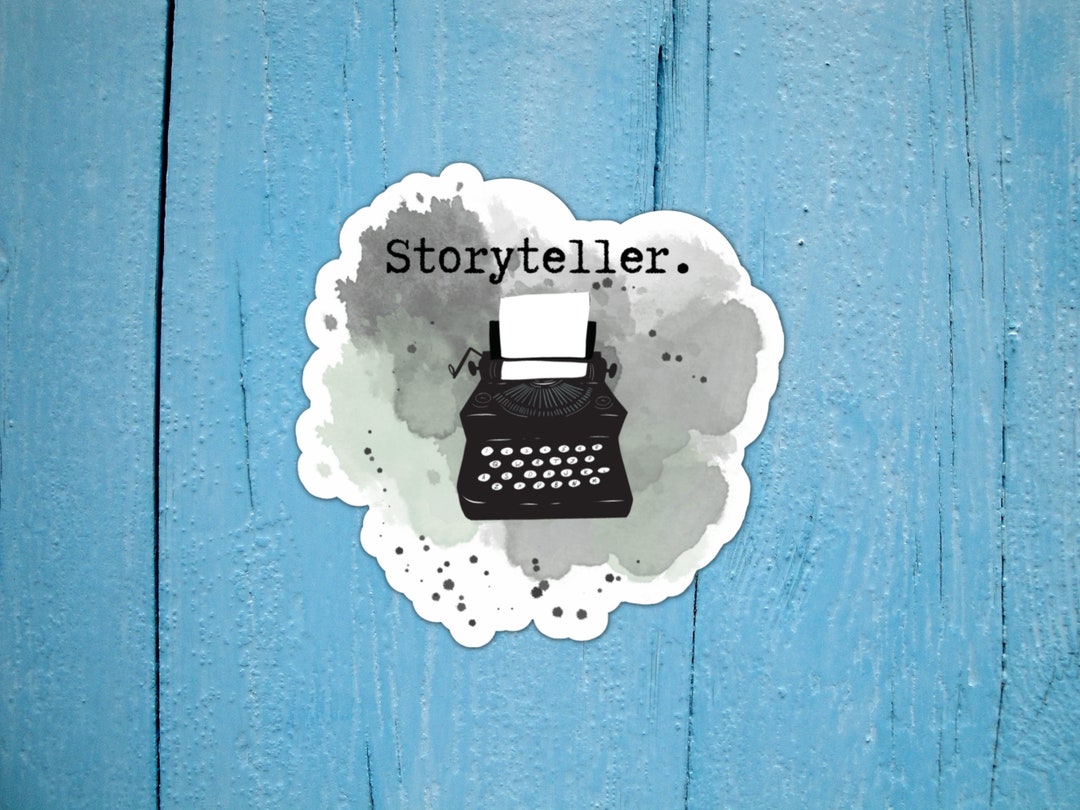 Storyteller Vinyl Sticker, Writing Sticker, Writer Decal, Book Swag ...