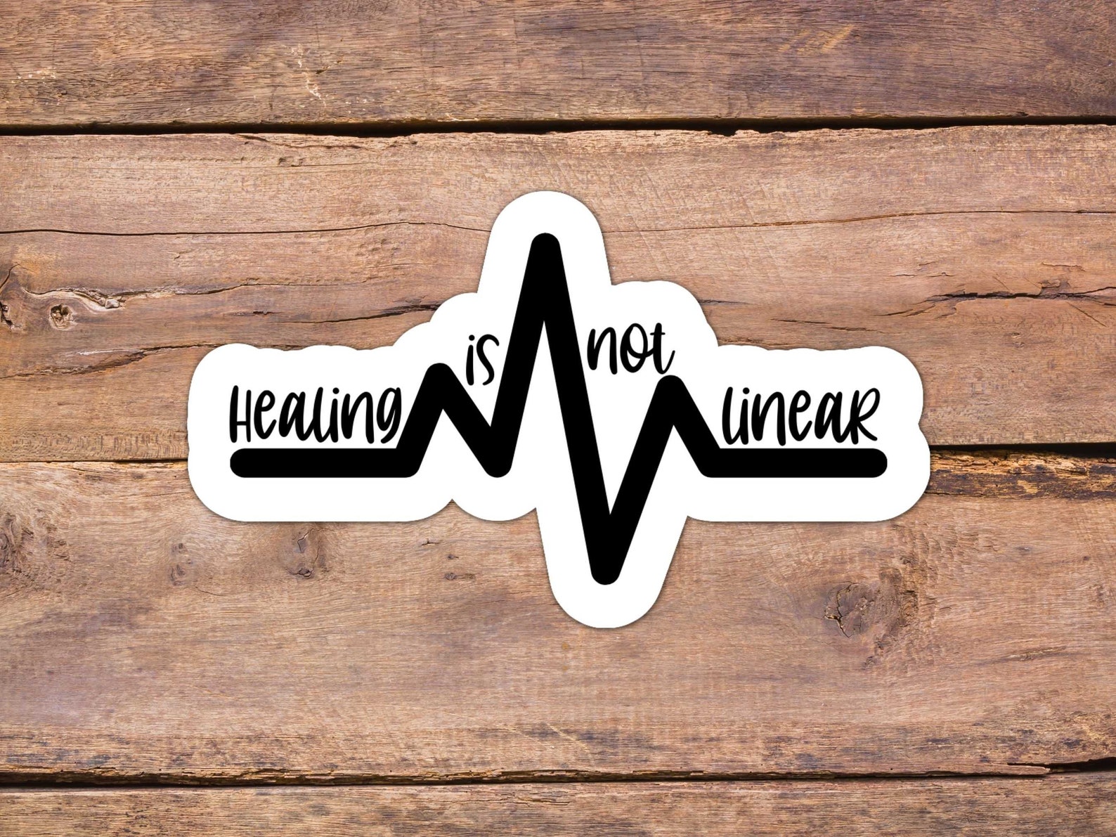 Healing is Not Linear Mental Health Sticker - Etsy