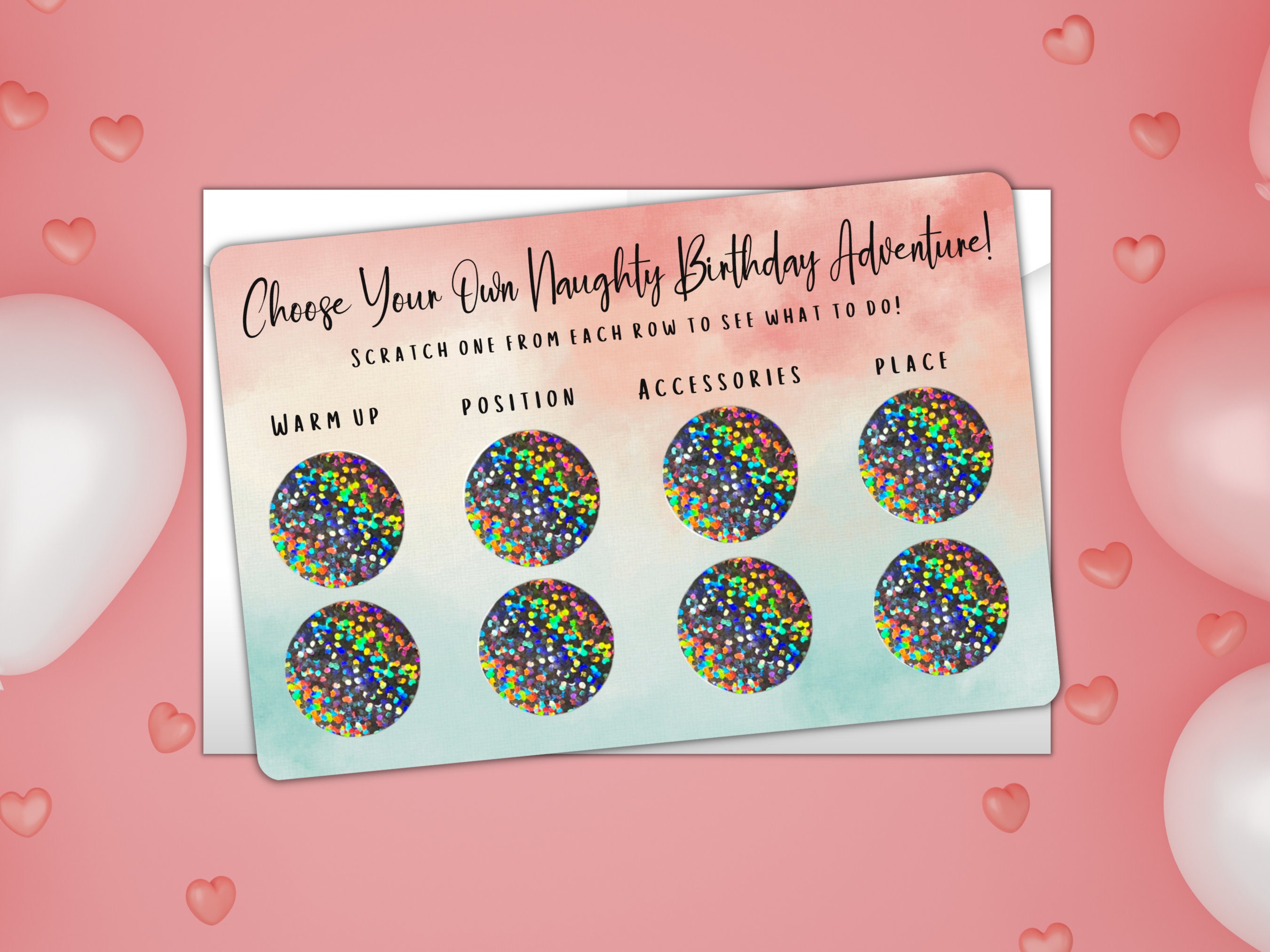 Choose Your Own Naughty Birthday Adventure Scratch-off Card - Etsy