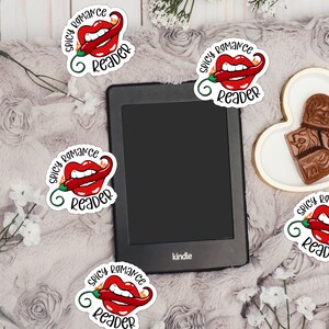 Spicy Romance Reader Vinyl Sticker, Spicy Romance Reading Sticker for ...