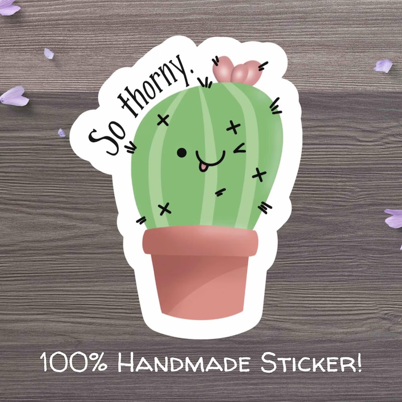 Cactus Stickers - Etsy