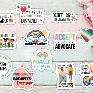 Disability Pride Sticker Bundle 3 - Etsy