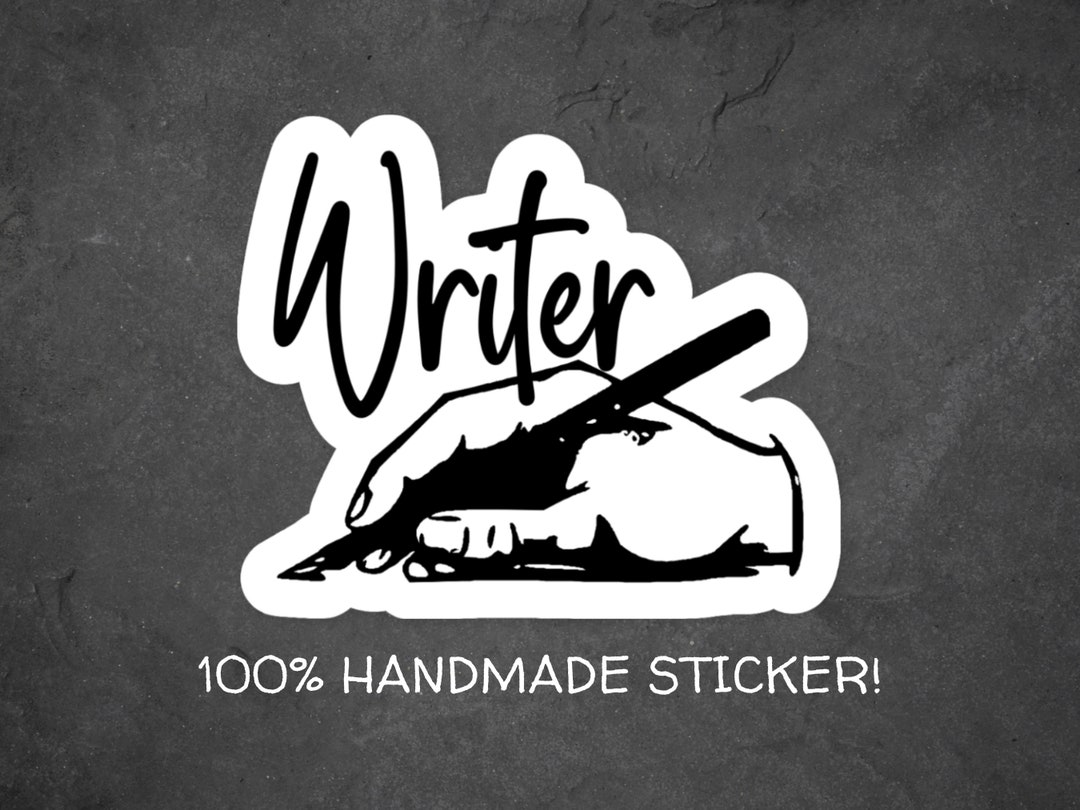 Writer Vinyl Die -cut Sticker, Laptop Sticker for Writers, Journal ...