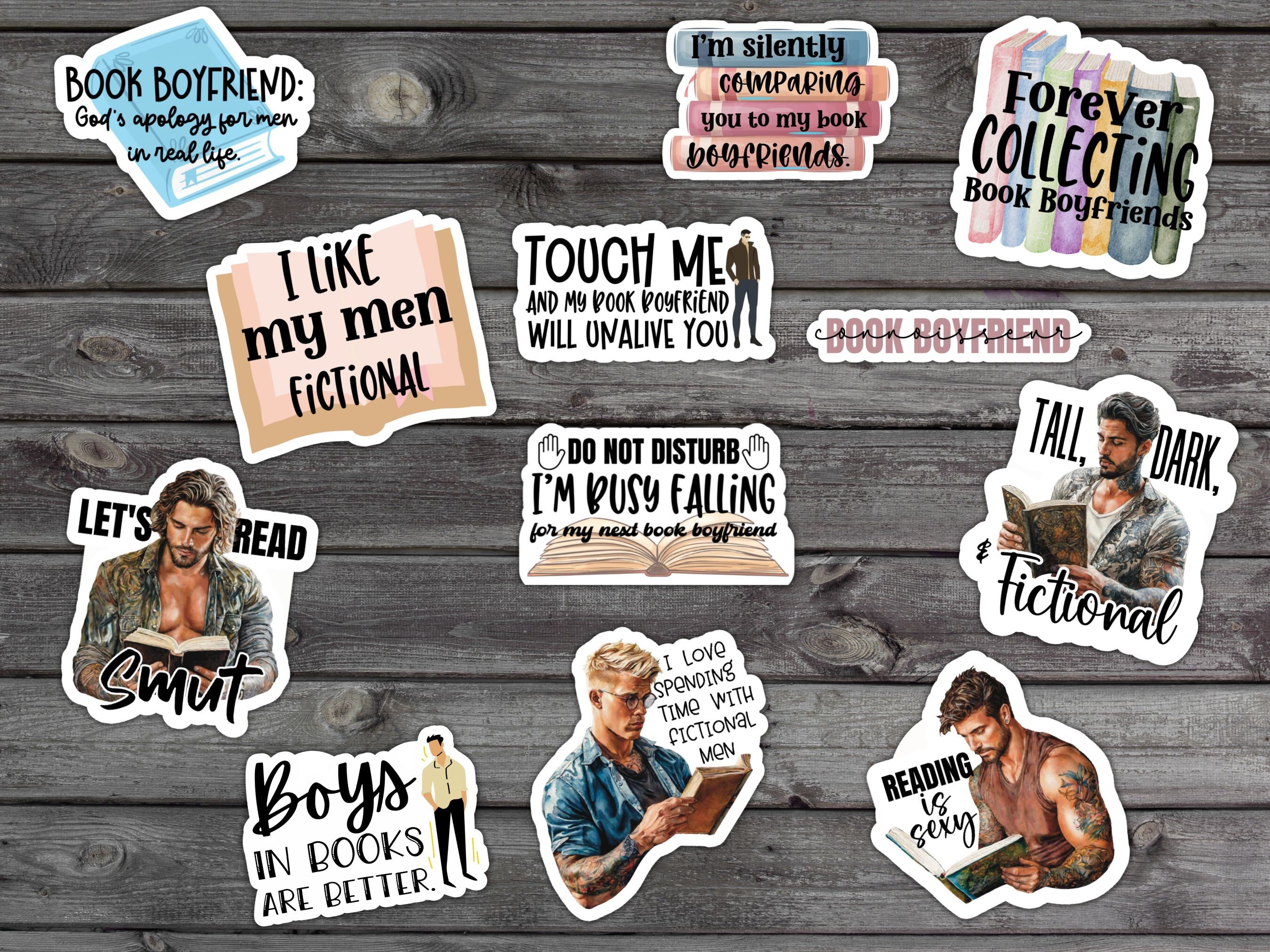 Book Boyfriend Sticker Bundle, Bookish Merch, Kindle Stickers - Etsy