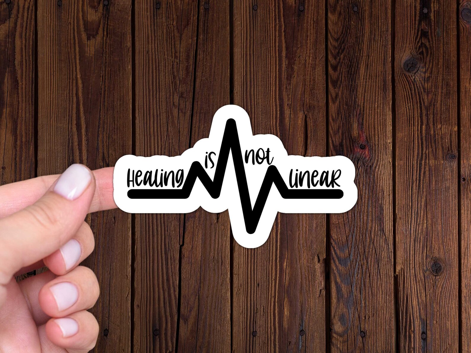 Healing is Not Linear Mental Health Sticker - Etsy