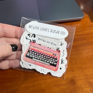 Writing Lovers Vinyl Die-cut Sticker Bundle, 12 Stickers for Writers ...