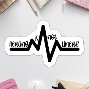 Healing is Not Linear Mental Health Sticker - Etsy