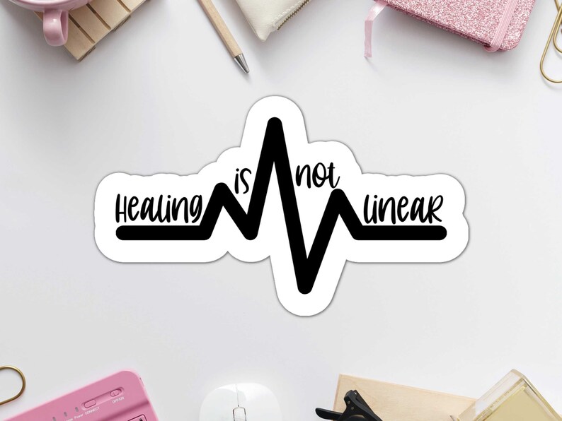 Healing is Not Linear Mental Health Sticker - Etsy