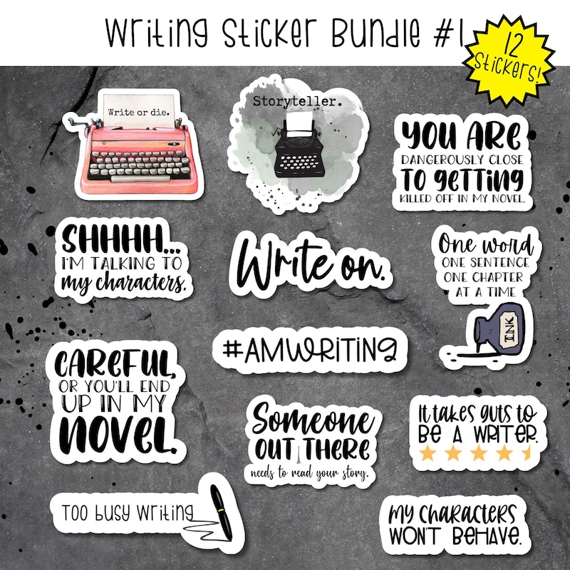 Laptop Writing Stickers - Etsy