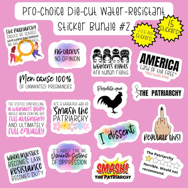 Pro Choice Sticker - Etsy