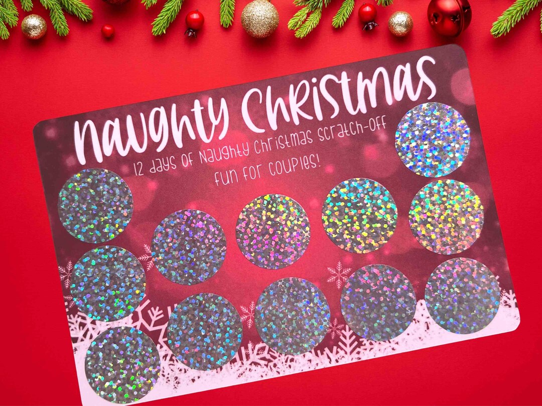 Naughty Christmas Scratch-off Card Sexy Scratch-off Card - Etsy