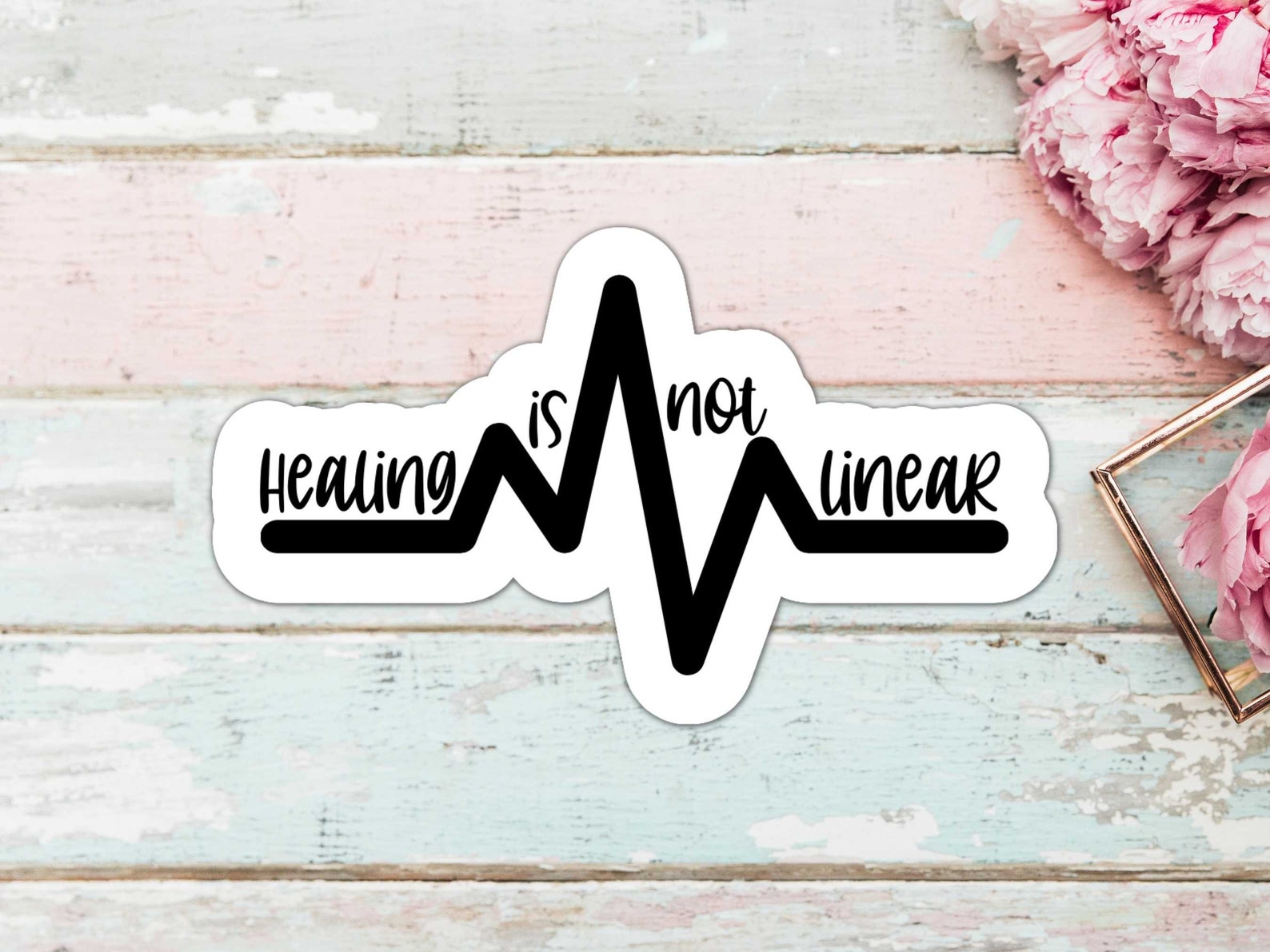 Healing is Not Linear Mental Health Sticker - Etsy