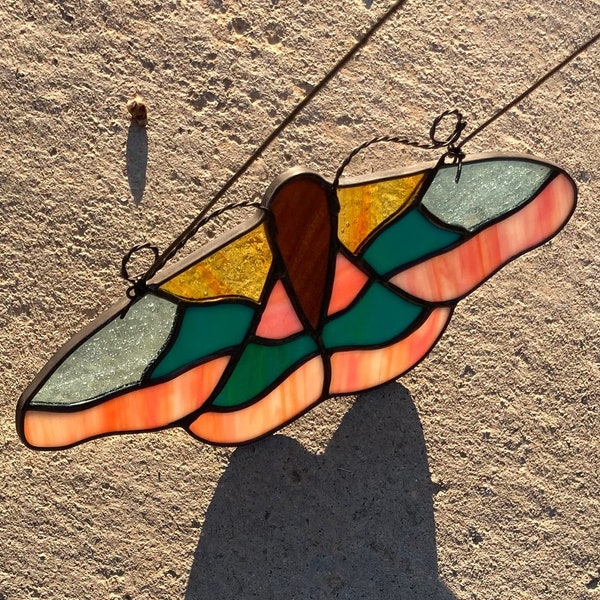 Stained Glass Moth - Etsy